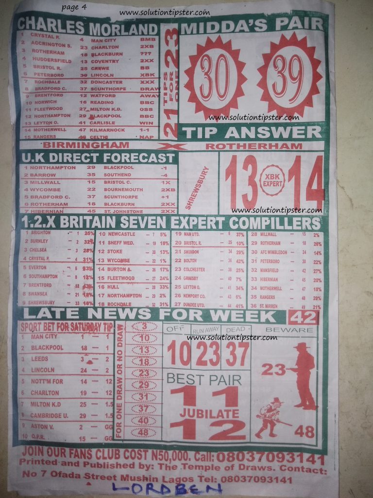 Week 43 Pools RSK Papers 2021: Soccer, Bob Morton, Capital Intl ...