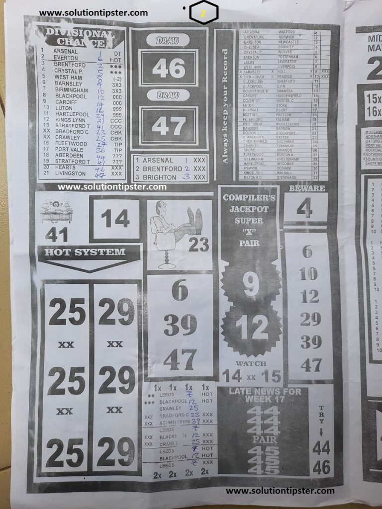 Week 18 Pools RSK Papers 2021: Soccer, Bob Morton, Capital Intl ...