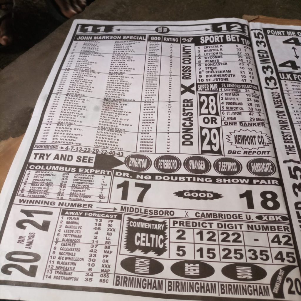 Week 23 Pools RSK Papers 2021: Soccer, Bob Morton, Capital Intl ...