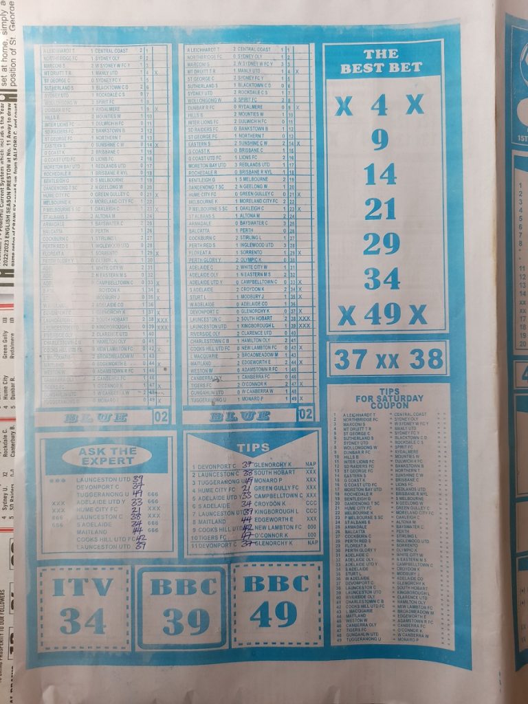 Week 2 Pools RSK Papers 2023: Soccer, Bob Morton, Capital Intl, Winstar ...