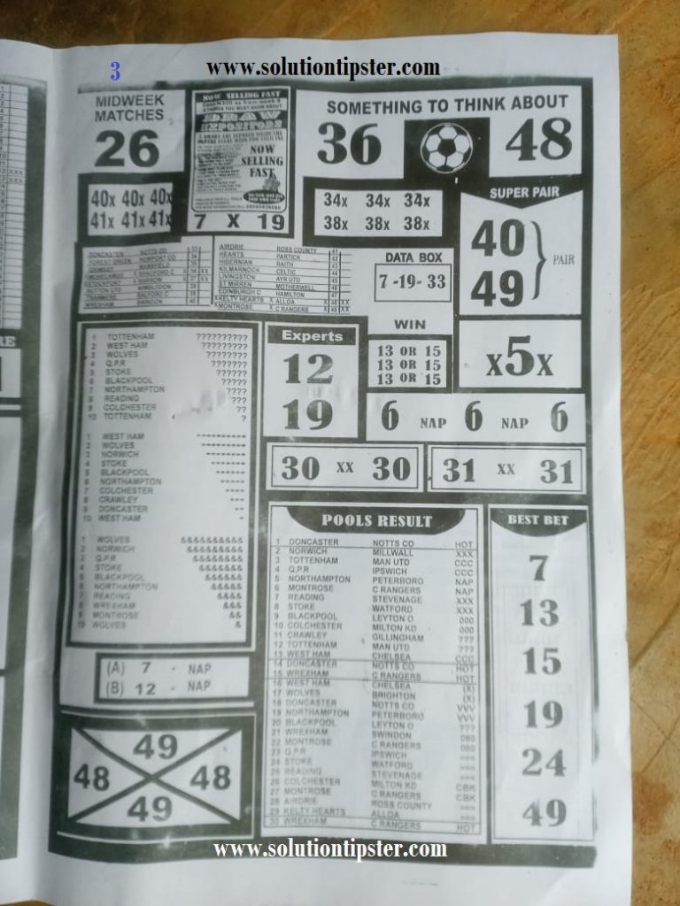 Week 7 Pools RSK Papers 2023: Soccer X Research, Bob Morton, Capital ...