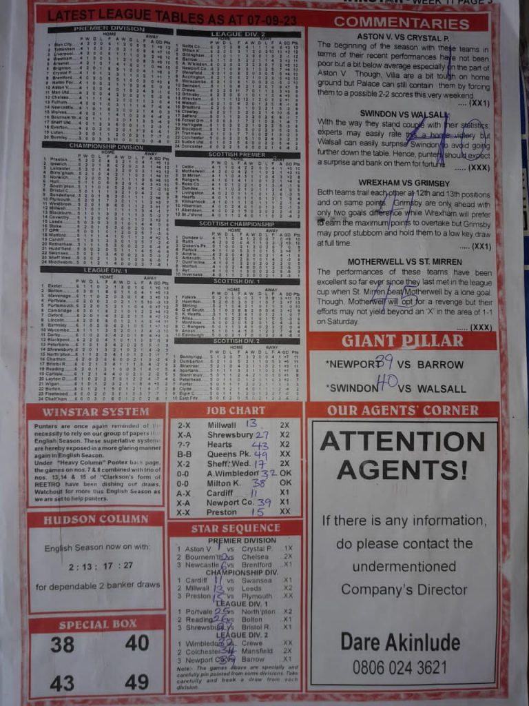 Week 11 Pools RSK Papers 2023: Soccer X Research, Bob Morton, Capital ...