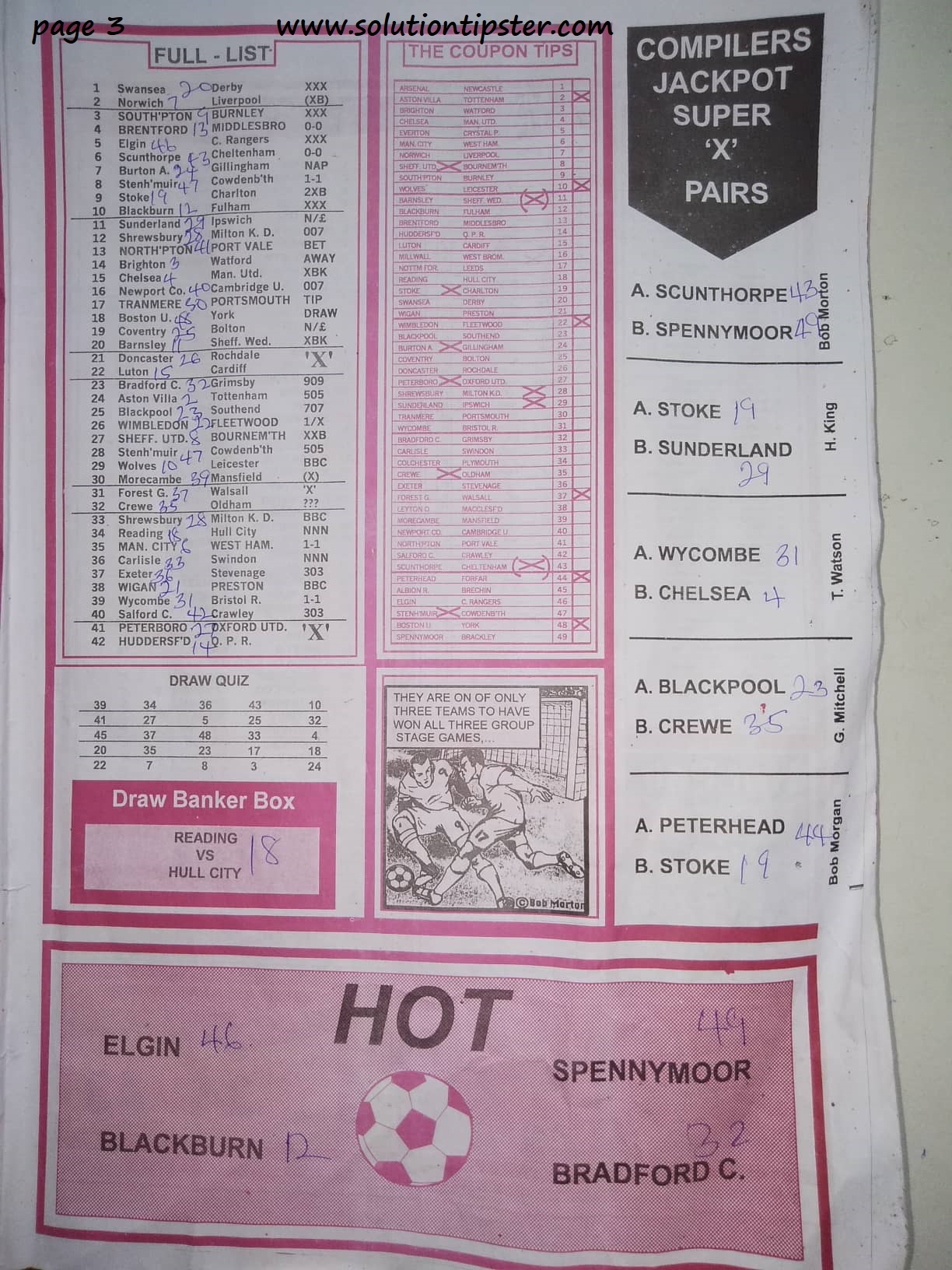 Week 31 Pools RSK Papers 2020: Soccer, Bob Morton, Capital Intl ...